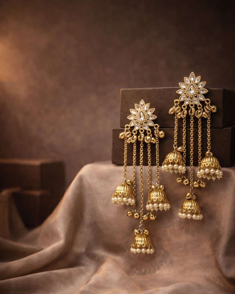 The Gulbahar Jhumar Drops – Qunic